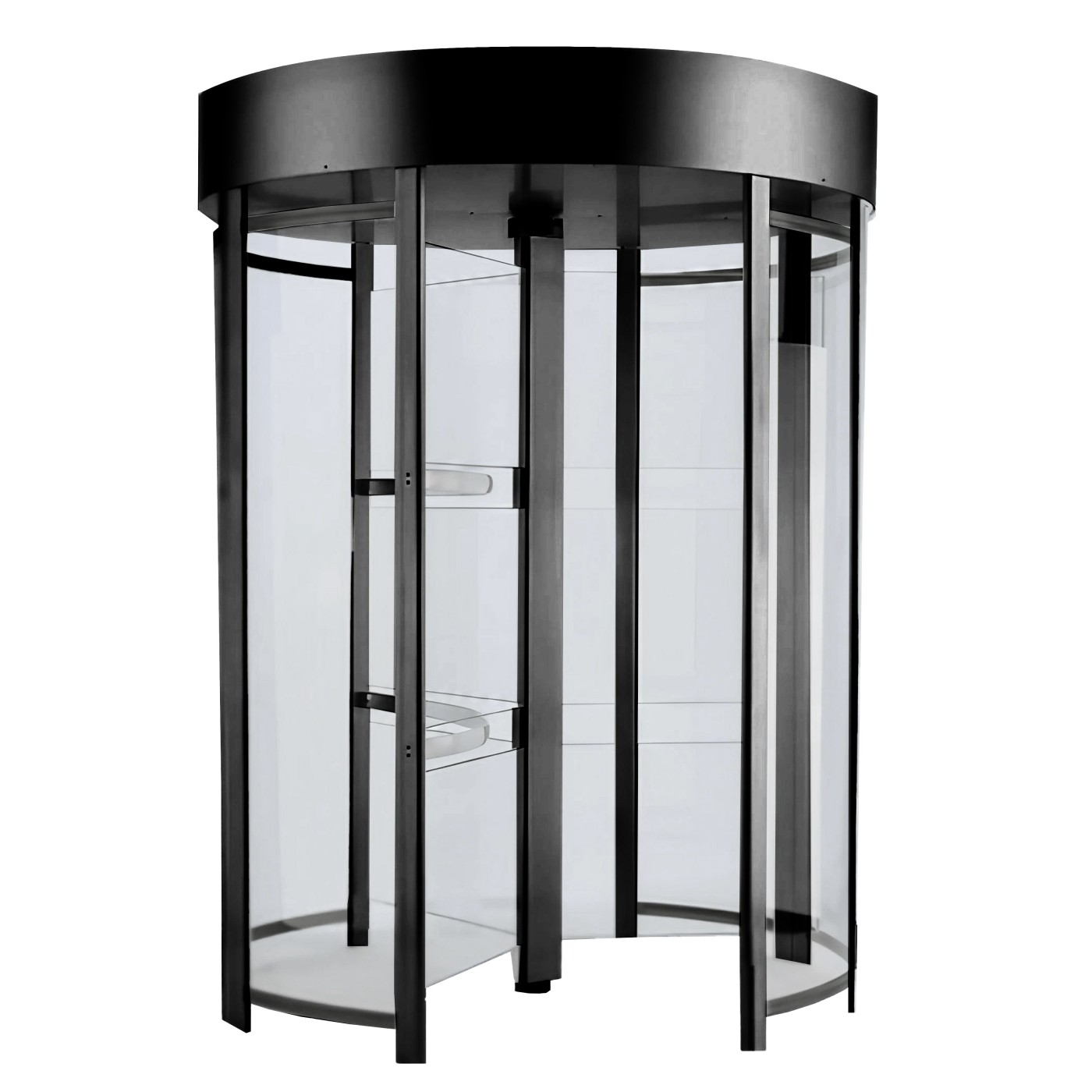 The Tiffany P60 Full-Height Aluminum Turnstile - Black - Single Full ...