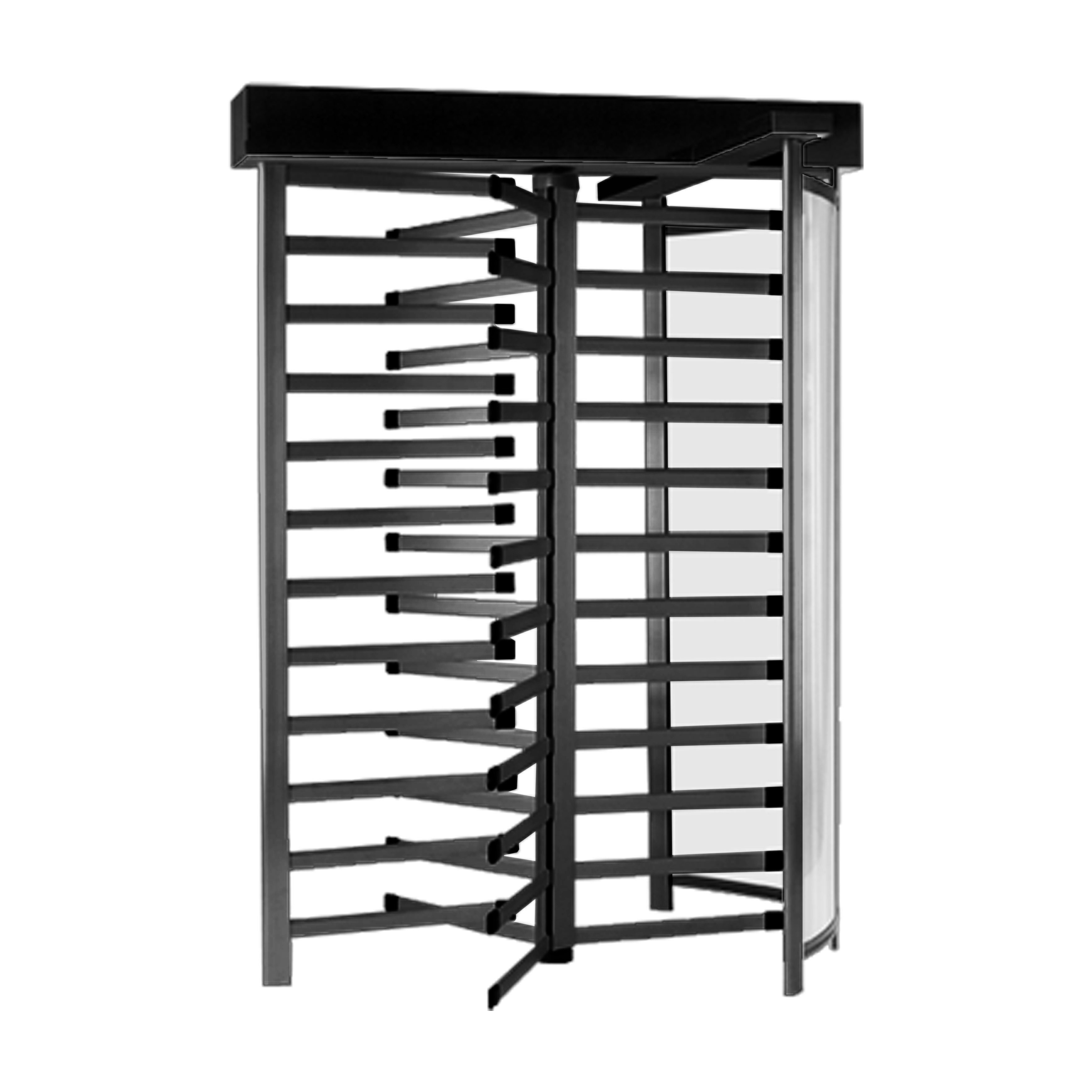 The Tiffany T80-S Full-Height Aluminum Turnstile (Black) | Turnstiles Now